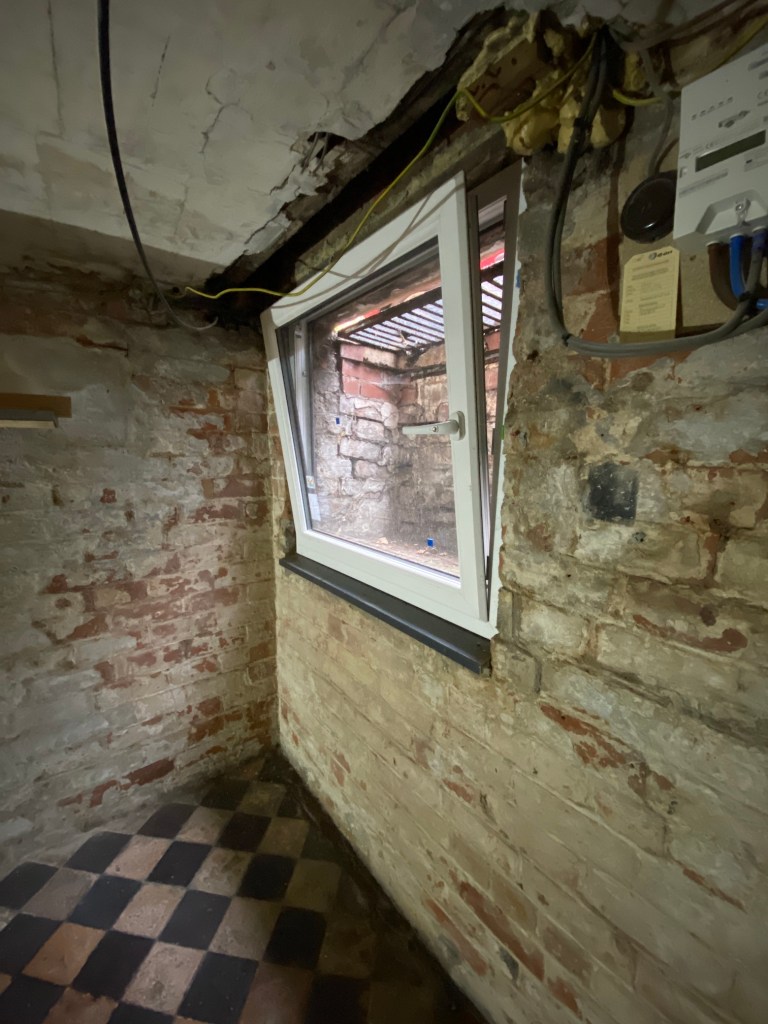 DIY Fitting A Window In Our Victorian Basement Cellar